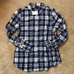 J. Crew Factory | Tops | J Crew Plaid Flannel | Poshmark